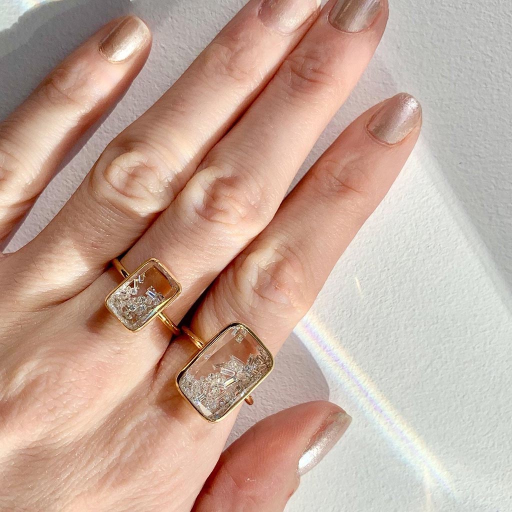 Moritz Glik Petite Shaker Ring | Zadok Austin