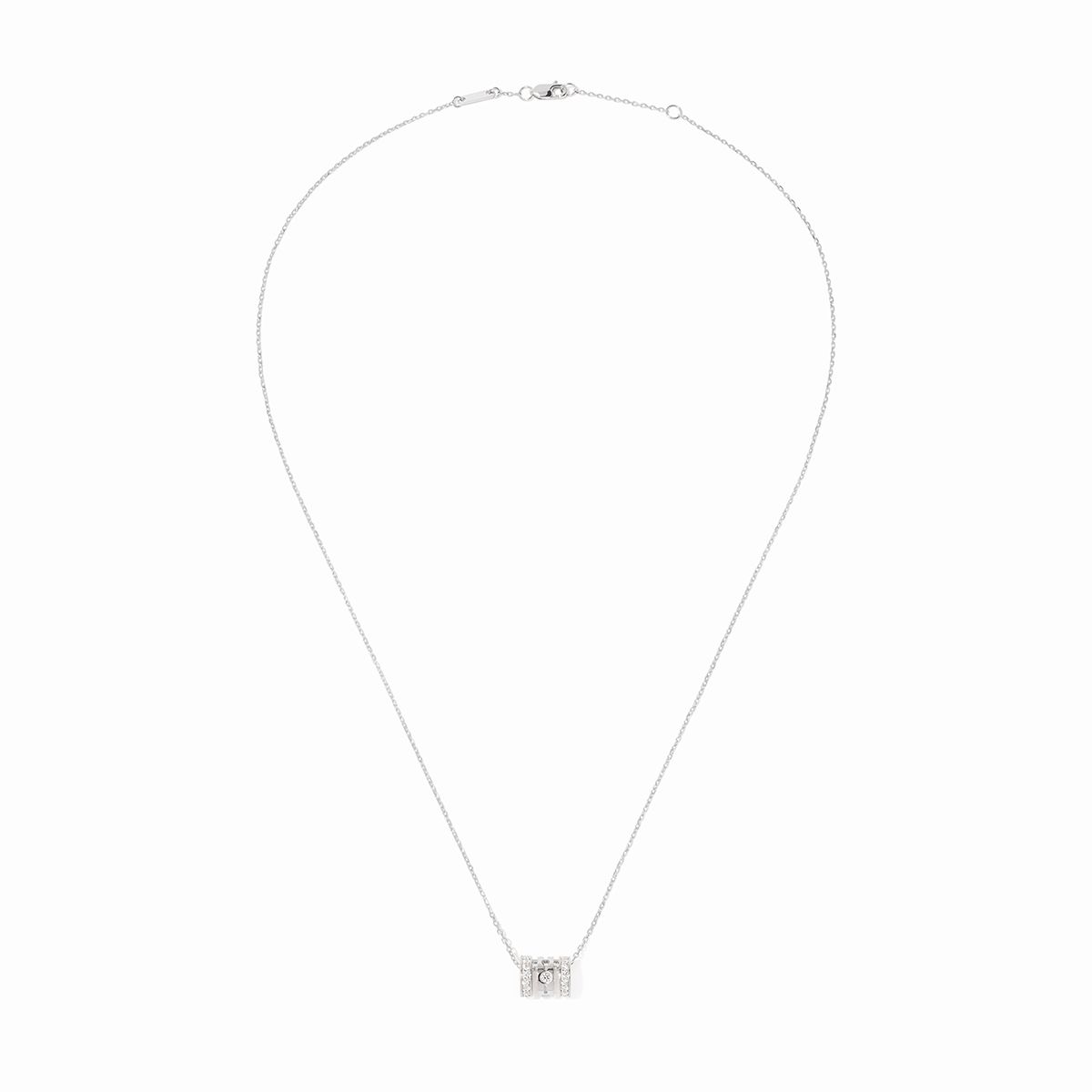 Dinh Van Pulse Pavé Pendant in 18K Gold | Zadok Houston